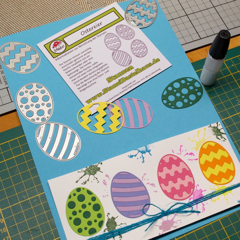 Stanzi® Ostereier Stanzschablone – Stanzi Bastelhaus